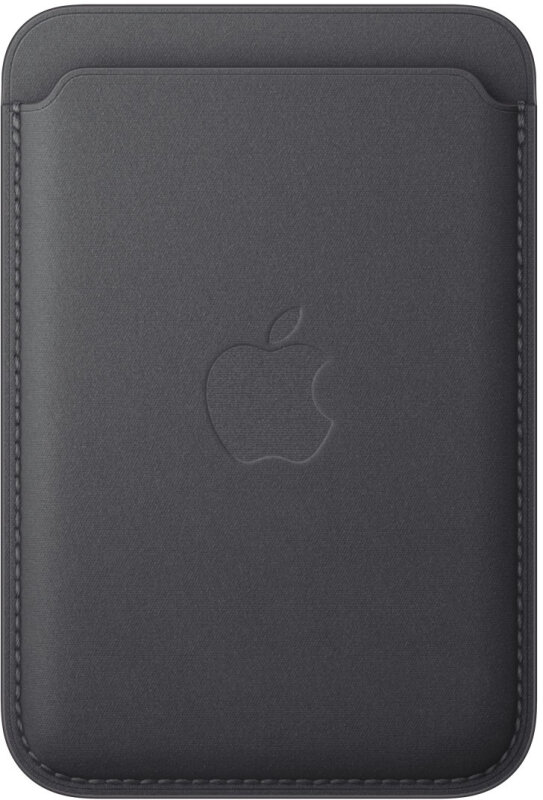 Чехол картхолдер Apple FineWoven Wallet Black с Локатором MA6W4FE/A (Оригинал)
