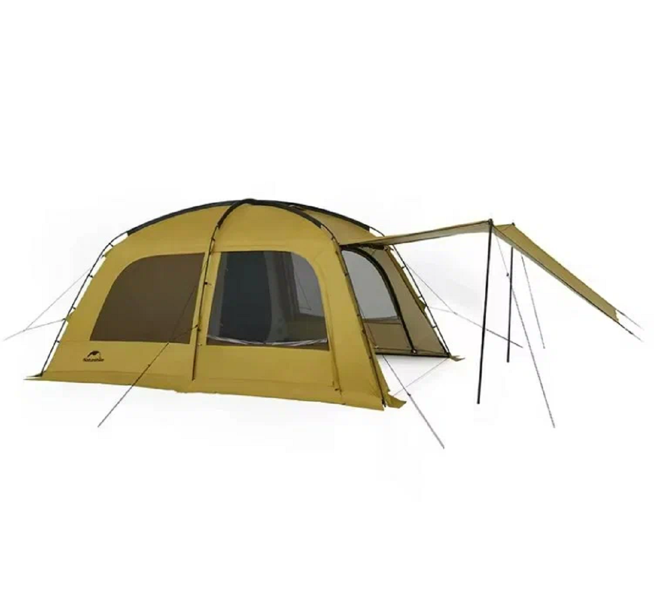 Палатка Naturehike "Dune 10.9", 3 места, 3000 мм, алюминий, шатровая, хаки