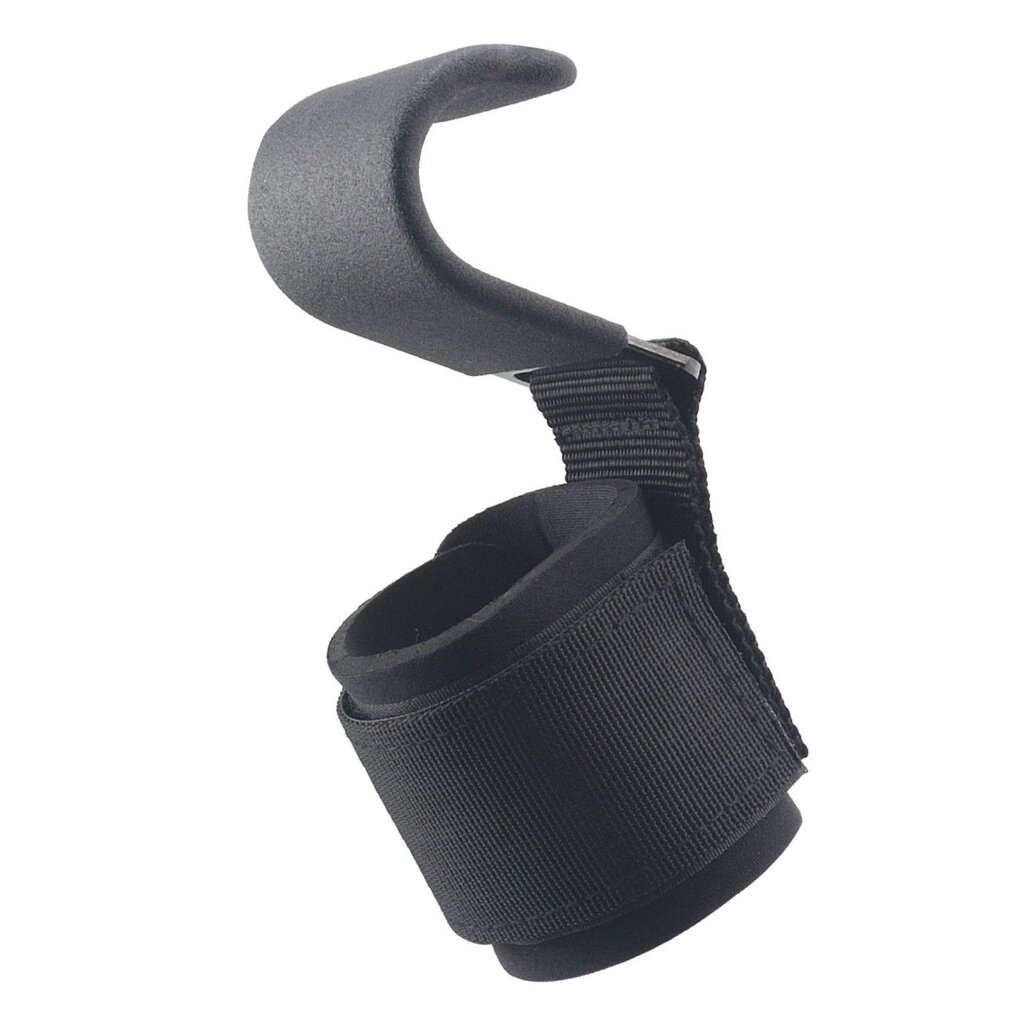 Weight Lifting Hook Grips With Wrist Wraps Pull Up Hook Power Lifting Grips Padded Workout Strap Workout Equipment