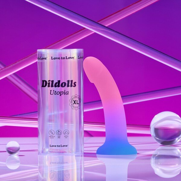 Фаллоимитатор из жидкого силикона DILDOLLS UTOPIA XL 19,5 x 4,4 см