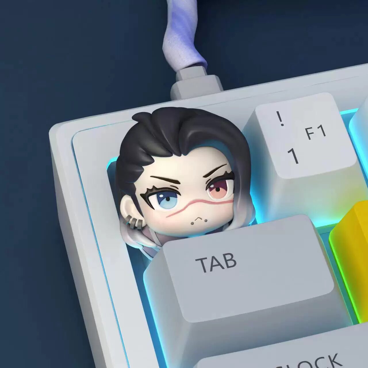 Кейкап Black Dream для клавиатуры Valorant, кейкап Valorant: Operation: Unyielding, кейкап Valorant: Operation: