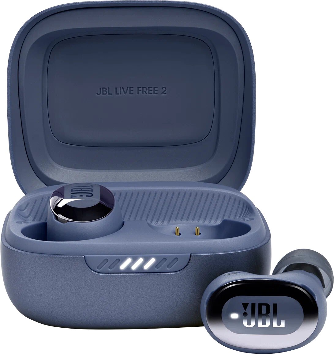 Беспроводные внутриканальные наушники с шумоподавлением JBL LIVE FREE 2 TWS BLUE