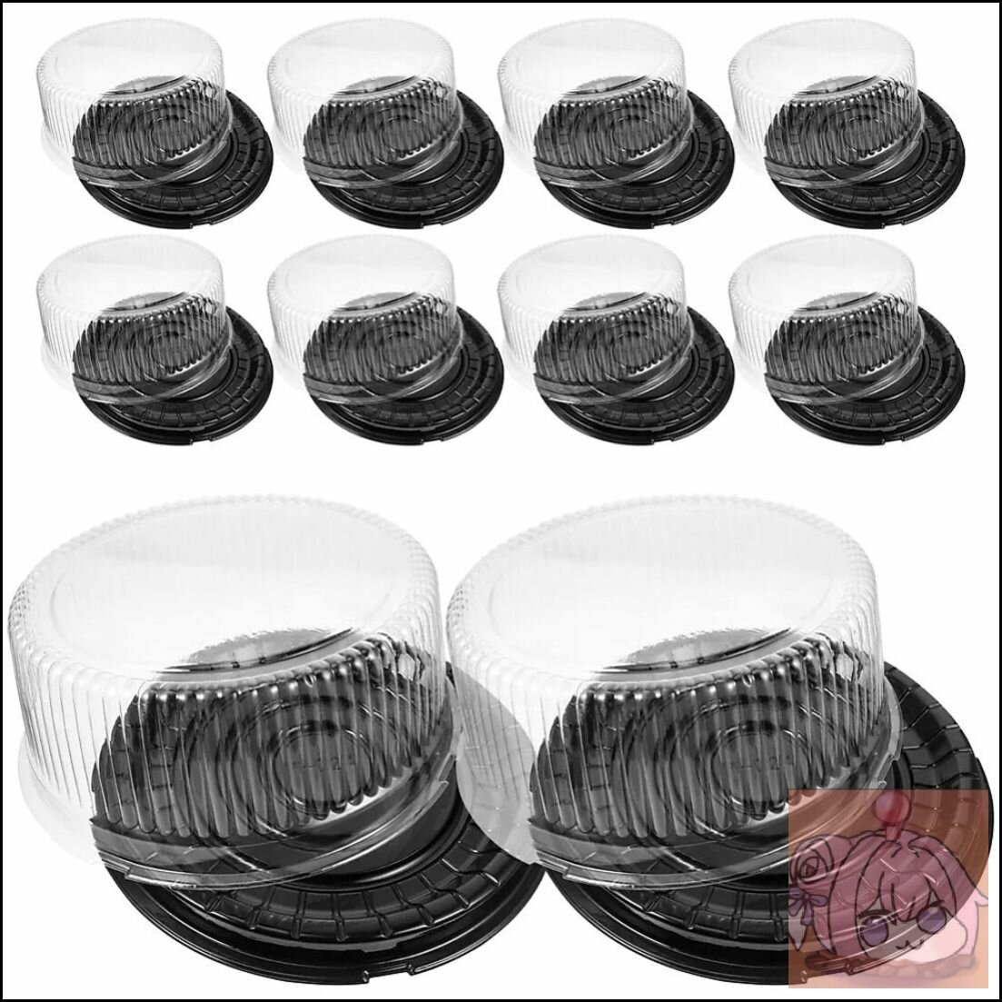 Коробка для рождественского торта 50 штук прозрачная