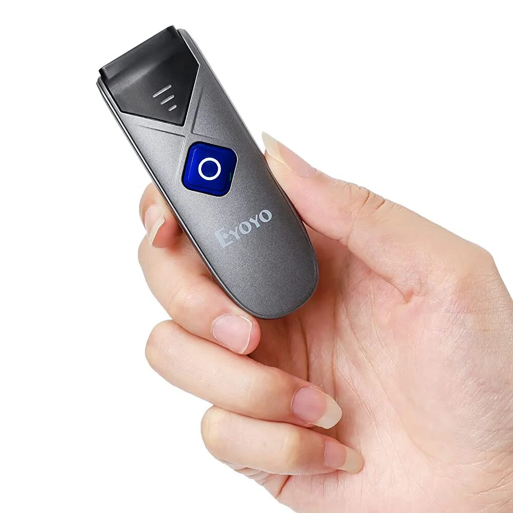 Сканер штрих-кодов Eyoyo EY-015 Bluetooth, Grey-Blue Button