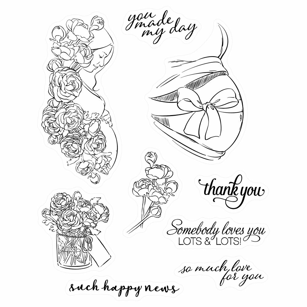 Штампы для скрапбукинга MangoCraft, clear stamp