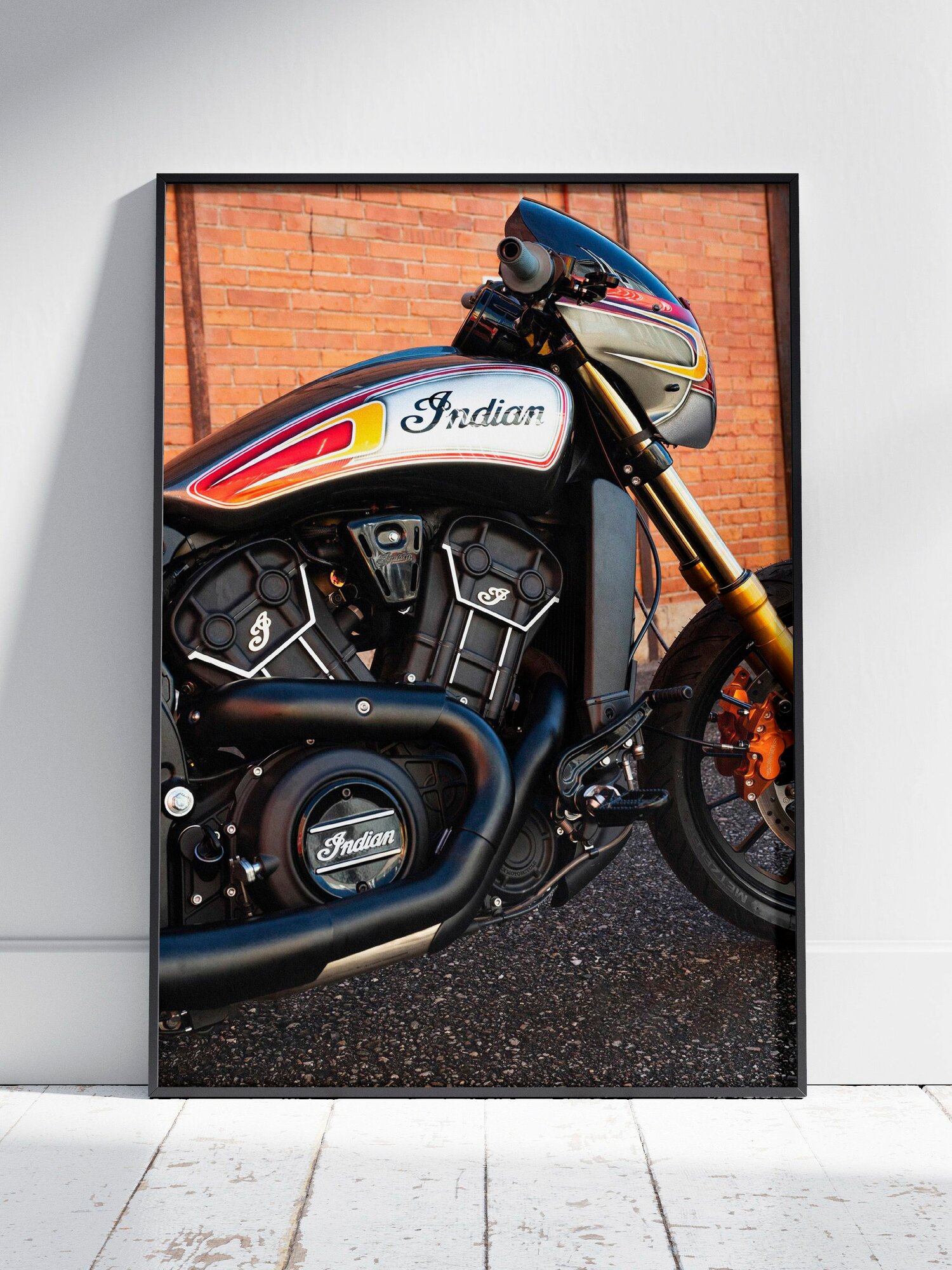 Плакат на стену для интерьера Авто и Мото (Индиан Скаут - Indian Scout 1) - Постер по транспорту формата A3 (30x42 см)