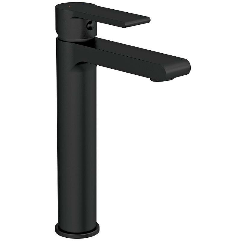 Смеситель для раковины Cersanit Brasko Black 63111 черный матовый, рычажное управление, латунь