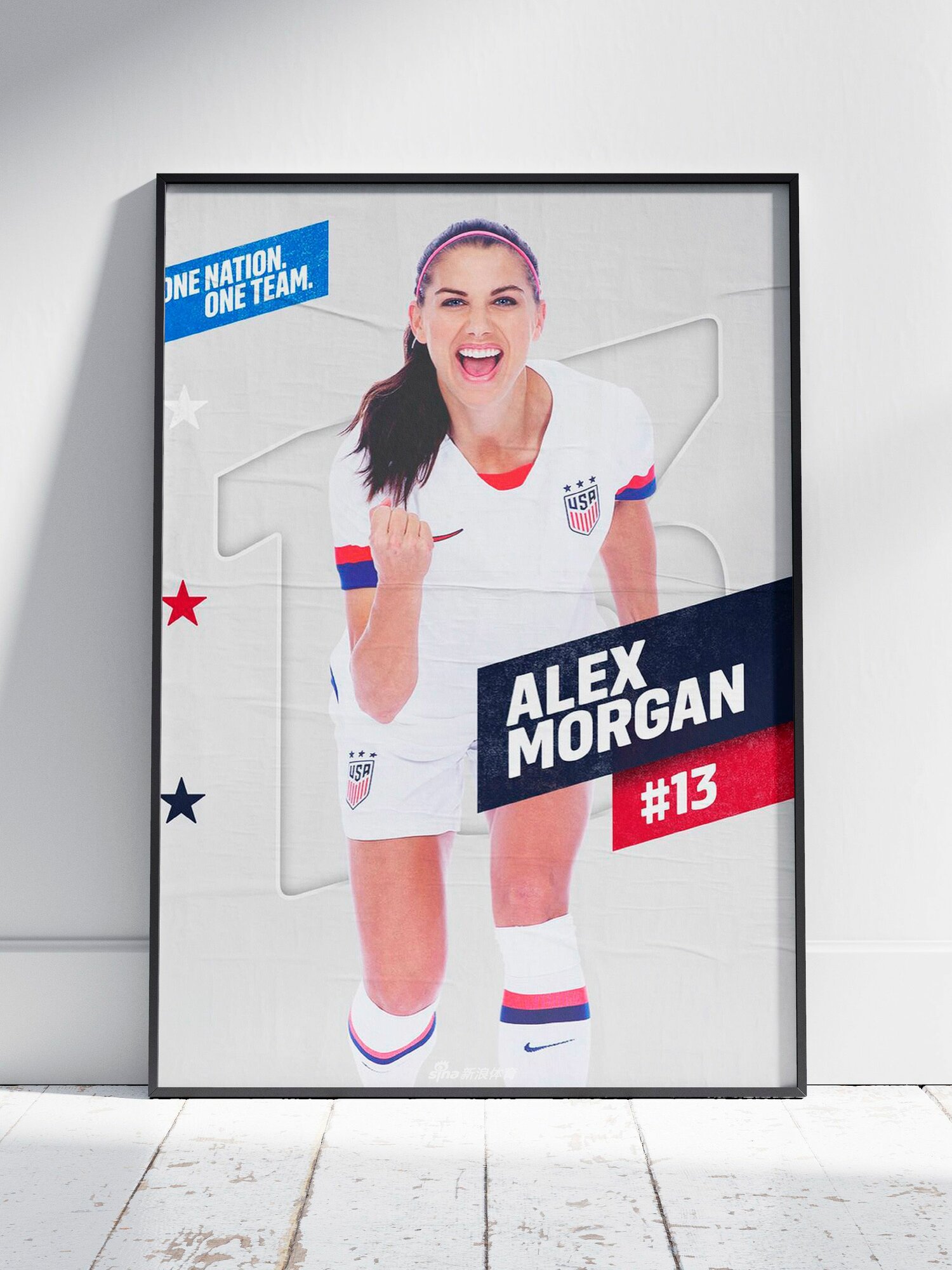 Плакат на стену для интерьера Женщины Футбол (Алекс Морган - Alex Morgan 1) - Постер по спорту и физической активности формата A4 (21x30 см)