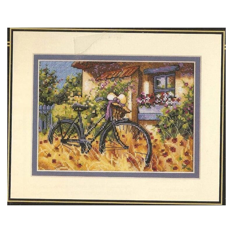Вышивка крестом Amishop Beautiful Lovely Велосипед, 18CT canvas