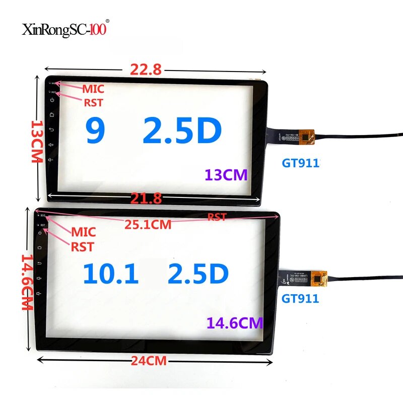 Сенсорная панель TEYES CC2/CC2L, 9 inch, Черный