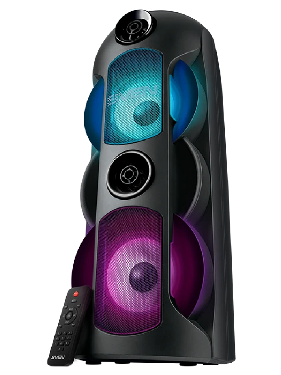 Портативная акустика Sven PS-720 SV-01960 черный 80W 1.0 BT/3.5Jack 10м 4400mAh0