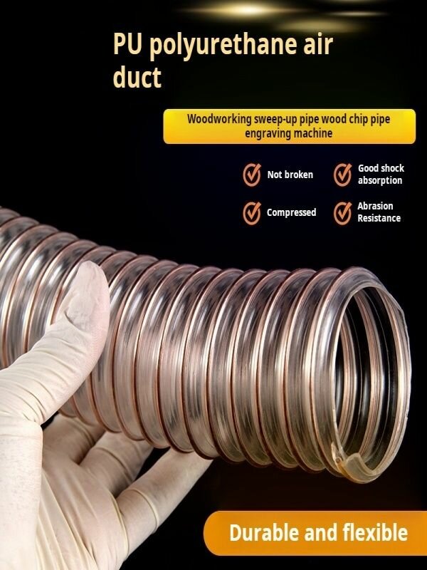 Шланг из стальной проволоки с медным покрытием из полиуретана id20 мм * 1,2 мм-id100 мм * 1,2 мм (1 м)