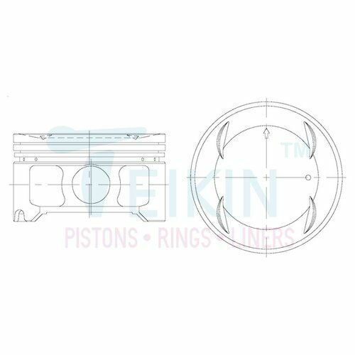 Поршень std honda j35a1 3.5l teikin Teikin 38176STD