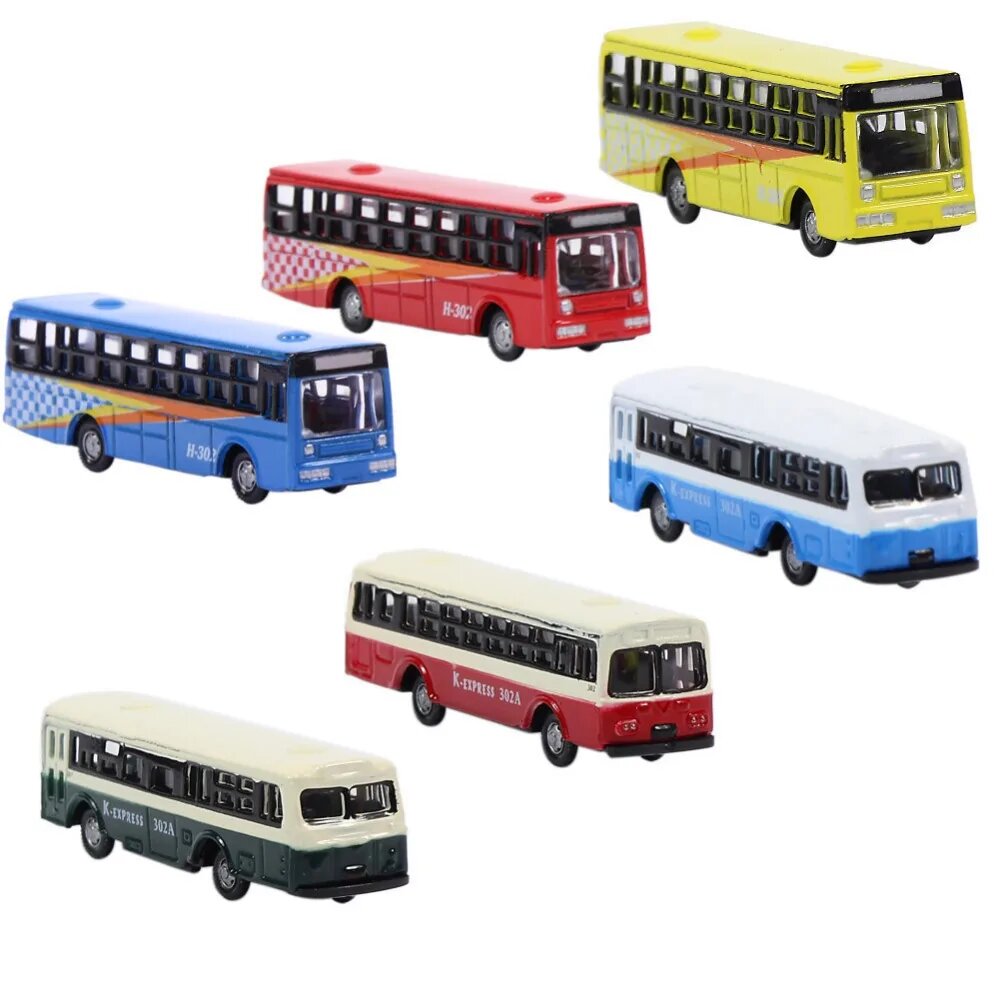 Evemodel металлические модели автобусов 1:160 набор из 6 штук — фото 1