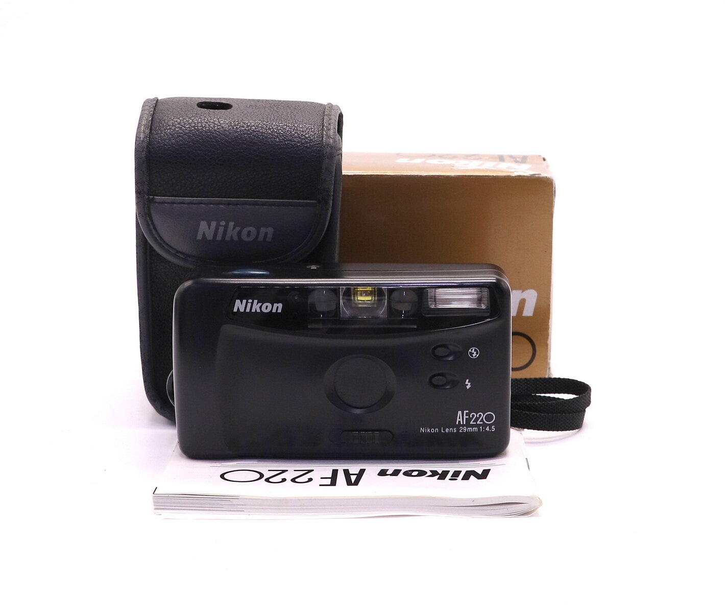 Компактная плёночная камера Nikon AF220 в упаковке
