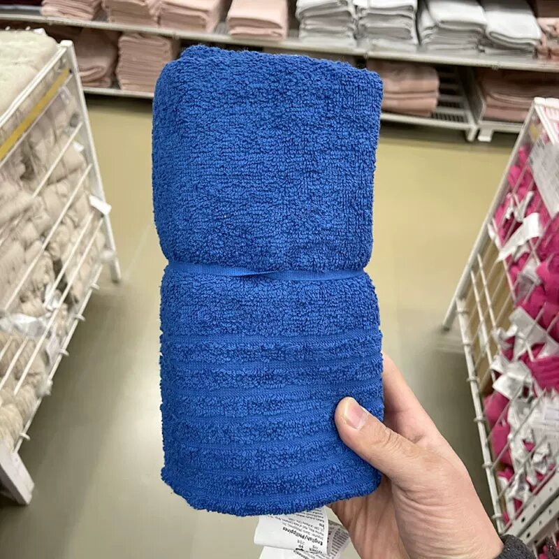 IKEA Vågern хлопковое полотенце синее 30x30 см 1 шт. Классический аксессуар для ванной
