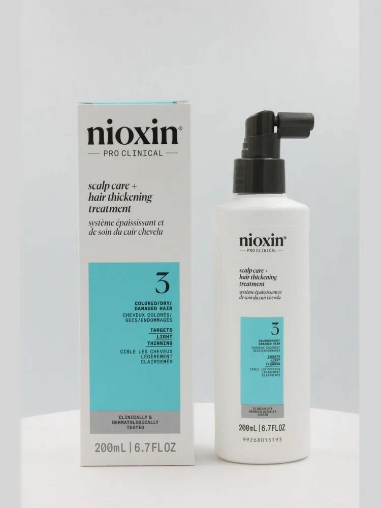 Nioxin - System 3 Care + Hair Thickening Treatment Маска восстанавливает кожу головы и придает блеск волосам 200 мл