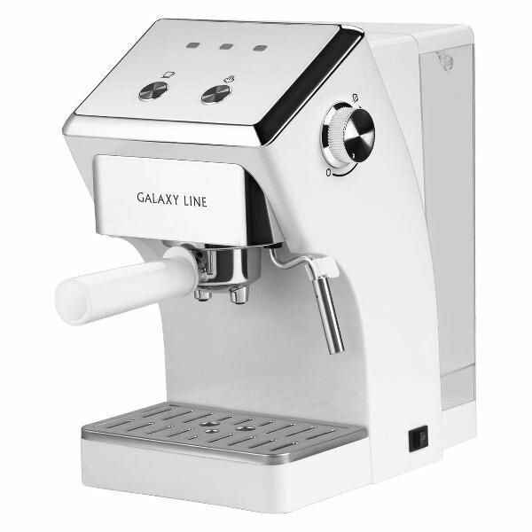 Кофеварка рожкового типа Galaxy LINE GL 0756 белый