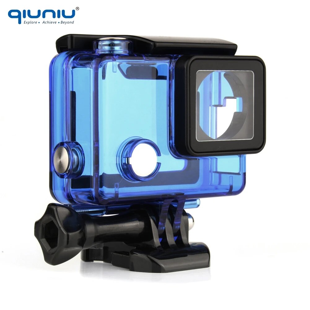 Корпус для GoPro Hero 3/3+/4, голубой прозрачный