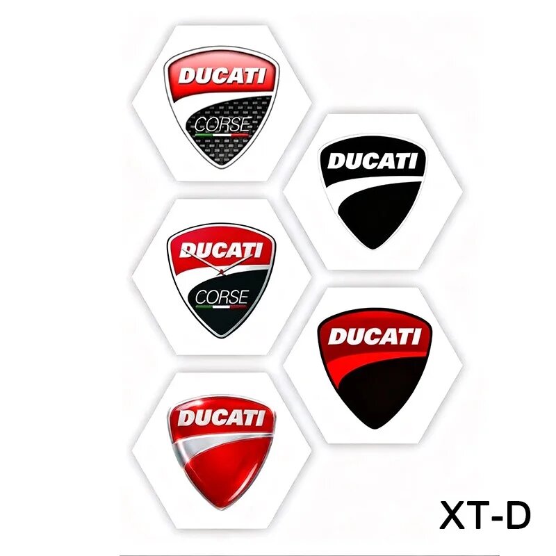Светоотражающая наклейка на шлем, наклейки для мотоциклов, логотип DUCATI, наклейка на велосипедный шлем, украшение для Ducati Monster 600, 620ie, 696, 796, 797