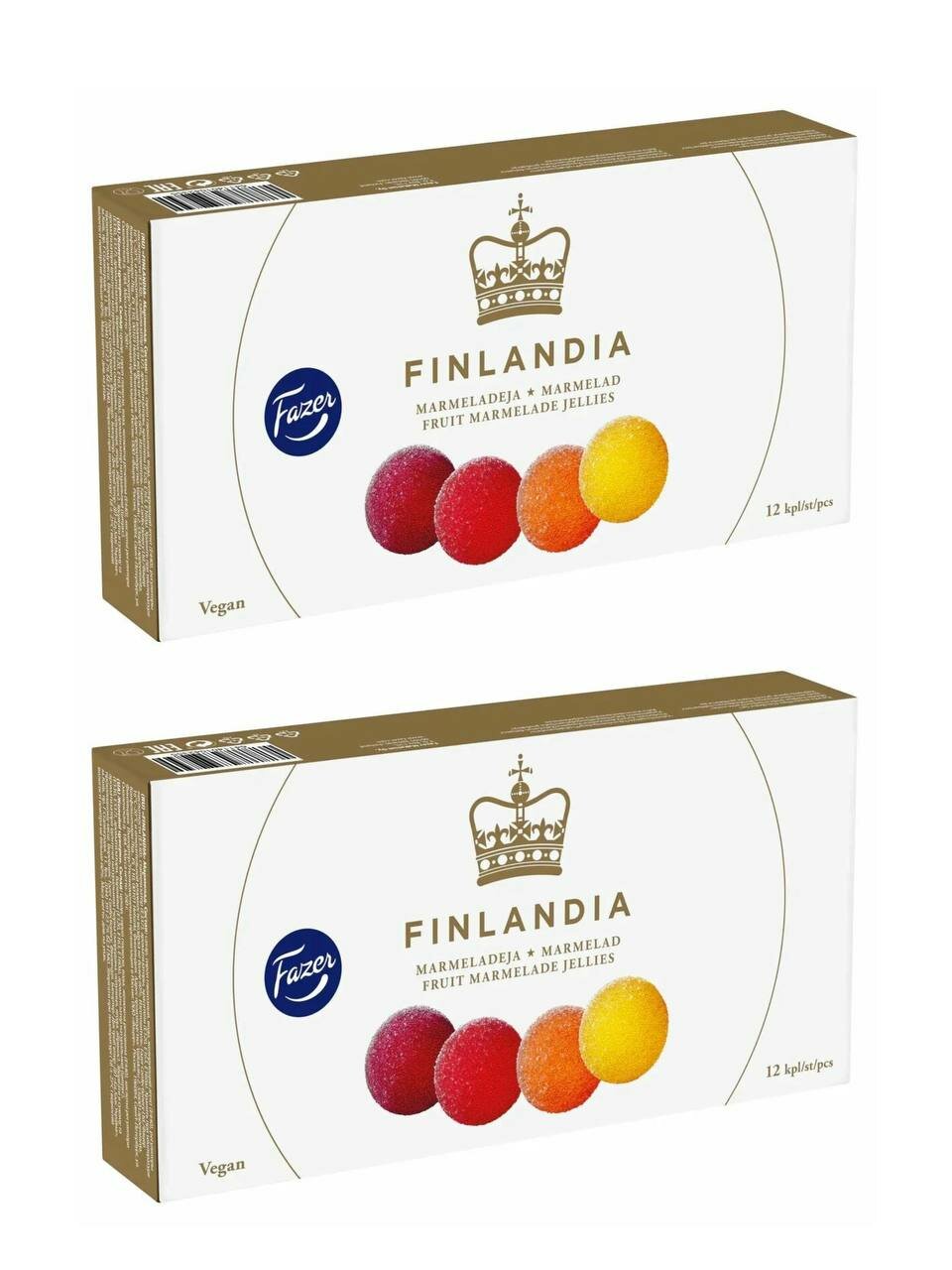 Мармелад Fazer Finlandia ассорти, 2шт по 260г (из Финляндии)