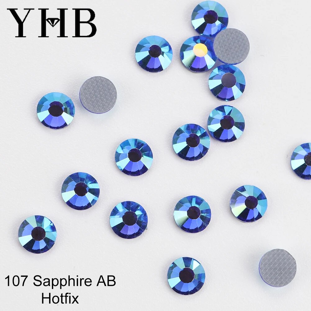 Кристаллы YHB 107 Sapphire AB, 4mm SS16, синий