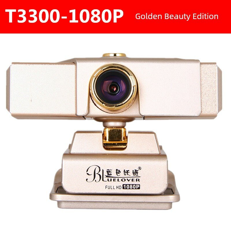 Webcam T3300 1080P для ноутбука и настольного ПК с драйвер-фри настройкой для видеоконференций