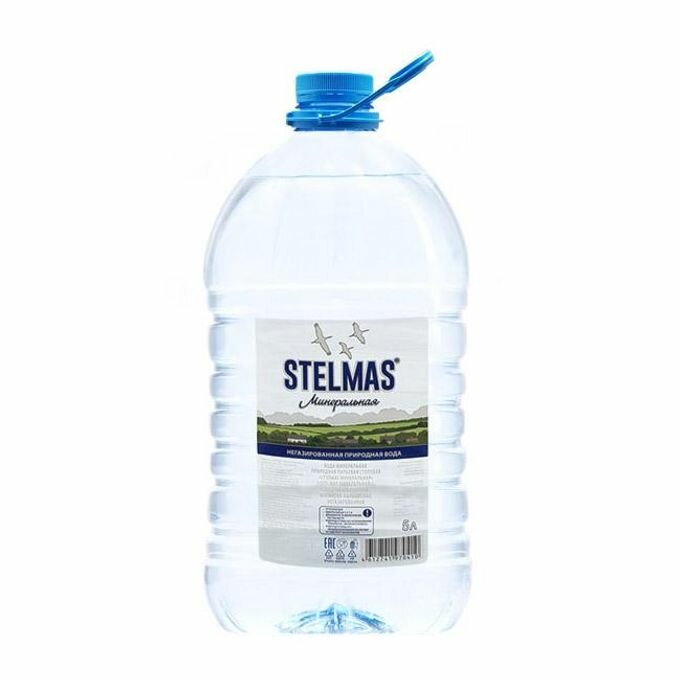 Вода питьевая минеральная негазированная Stelmas, 5л