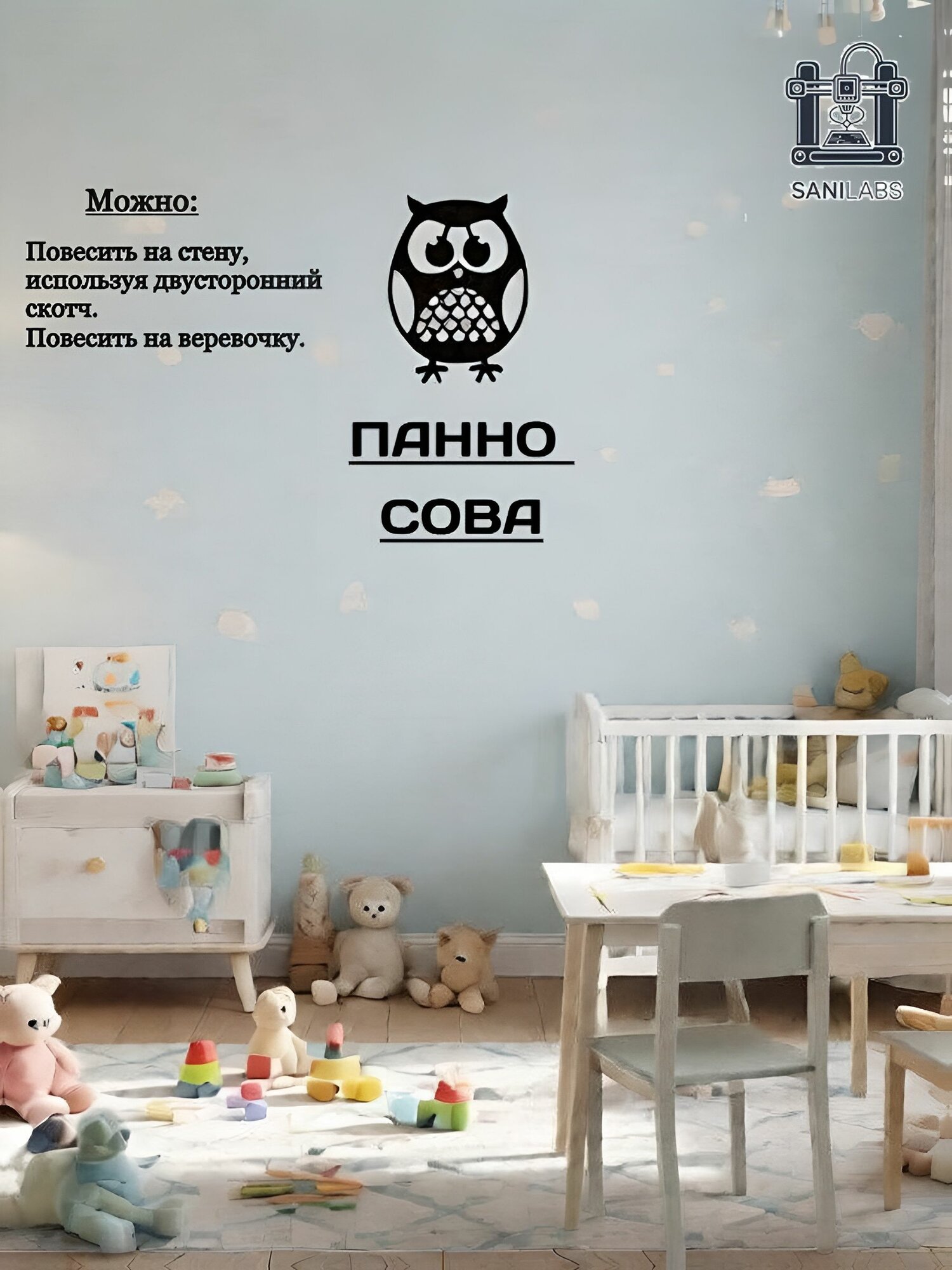 Панно настенное. Сова.