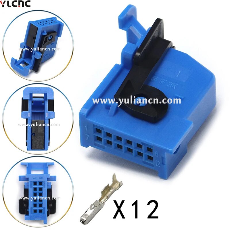 Разъем ЭБУ YLCNC 12Pin с пином для Renault Peugeot