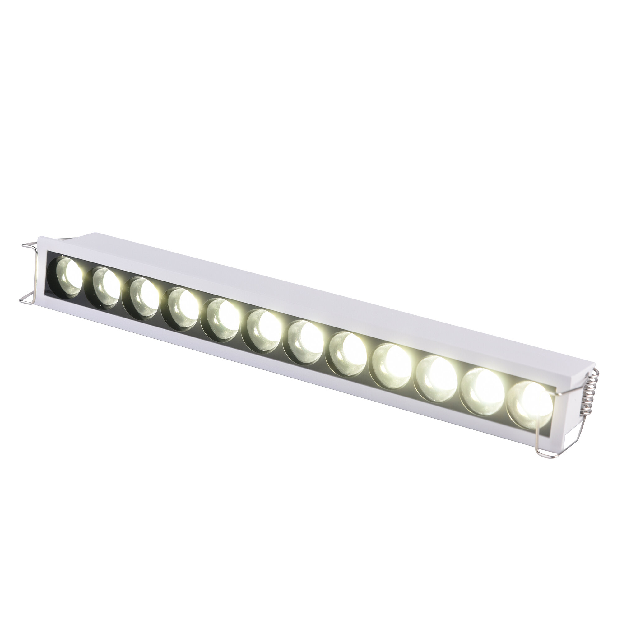 Светильник трековый белый LED 1*12W 3000K 1 200Lm Ra 24 IP20 L240xW30xH36 170-240VV ST762.532.12