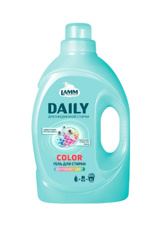 Гель для стирки "DAILY" Lamm, гипоаллергенный, универсальный, без запаха, 900 мл