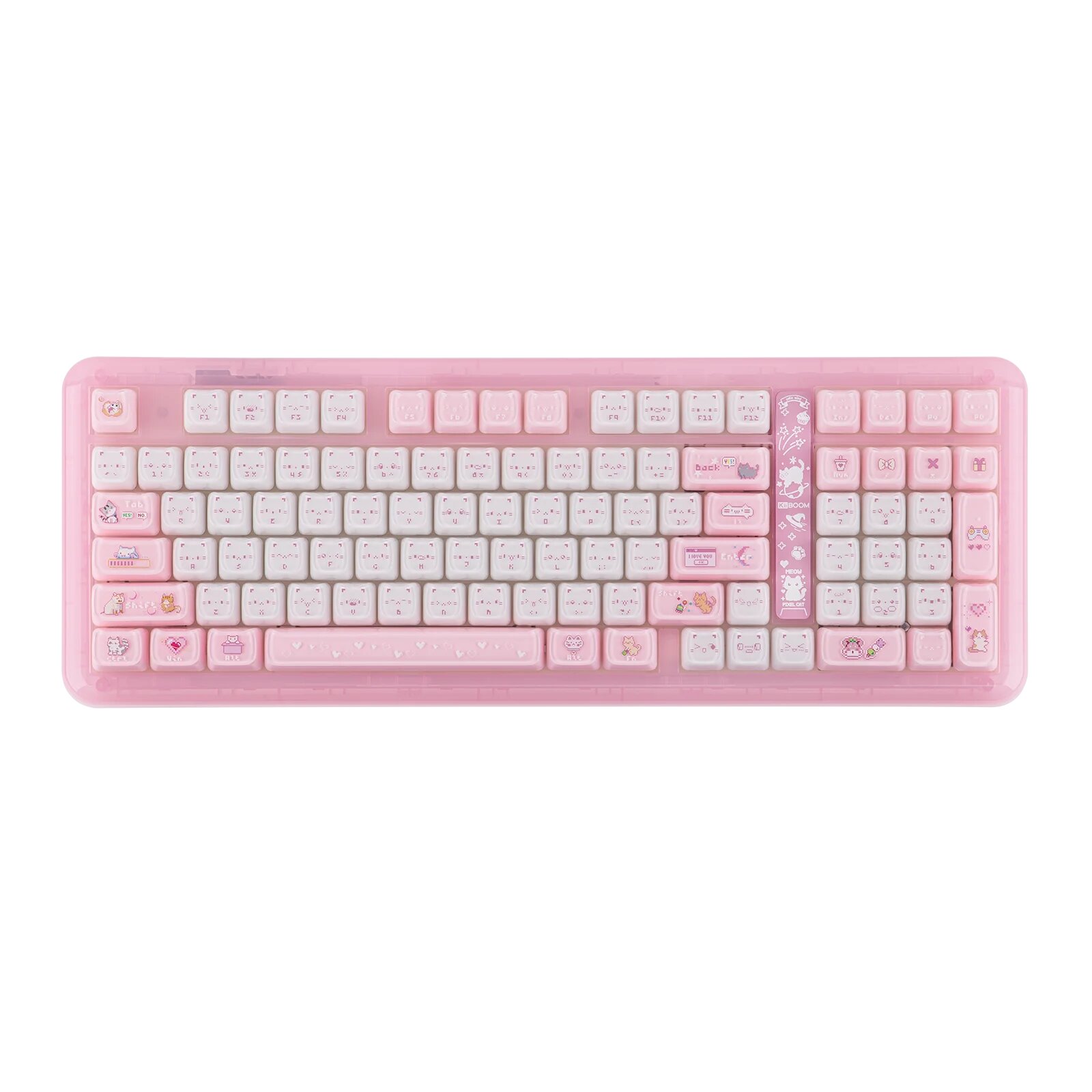 KiiBOOM Phantom98 Lite Pink, механическая клавиатура Mochi