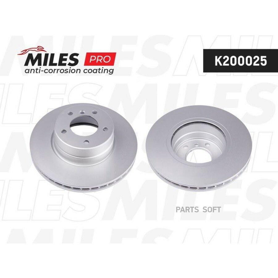 MILES K200025 Диск тормозной BMW E60/E61 520-525 03- передний D=310мм. ()