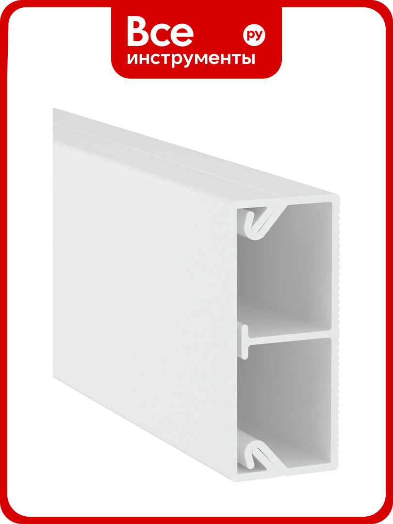 Кабель-канал DKC TMC 40/2x17 дл.2м 00305DIY, 2 х 17 мм, из двух, из прочного ПВХ, высокая защита, магистральный тип