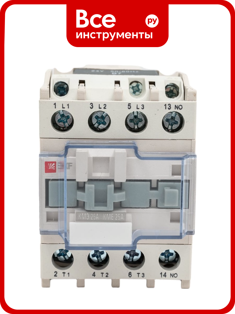 Малогабаритный контактор EKF КМЭ 25А 24В 1NO PROxima ctr-s-25-24