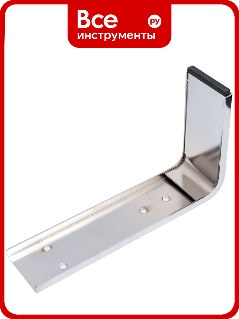 Ножка GTV MDN-D4 хром NM-MDN-D4-01 – конструкция из стали с хромированным покрытием, прямоугольный профиль