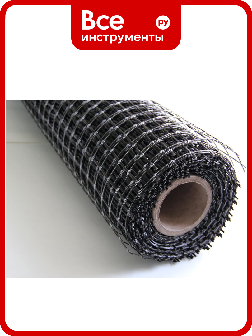 Кладочная базальтовая сетка Basalt (ячейка 25x25 мм, 30кн/м, 50 п. м) 4687203541699
