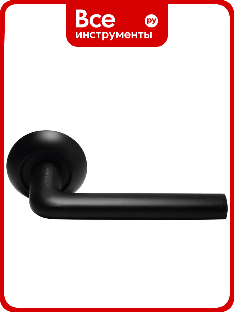 Дверная ручка MORELLI Колонна цвет-черный MH-03 BL-IND 9012845
