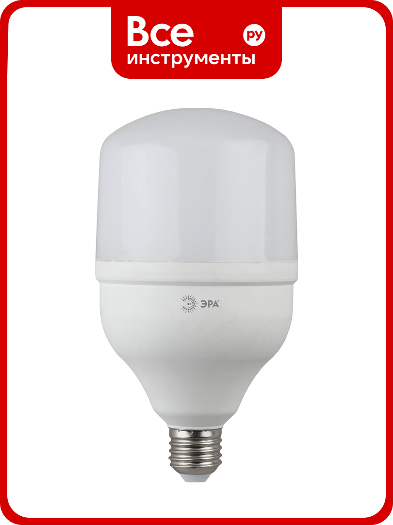 Светодиодная лампа ЭРА LED smd POWER 30W-4000-E27 Б0027003, для освещения производственных