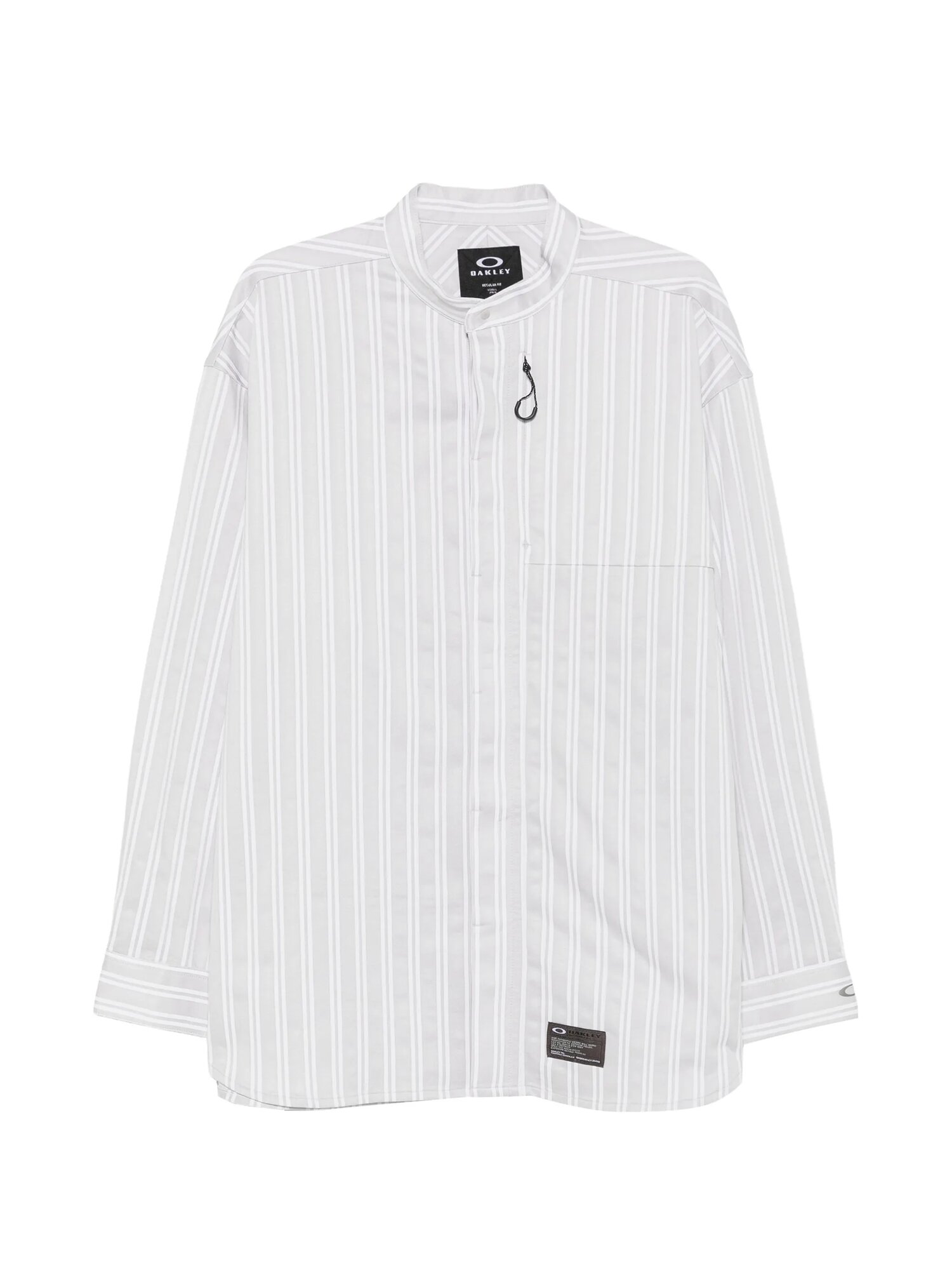 Рубашка Vertical-stripe band-collar shirt