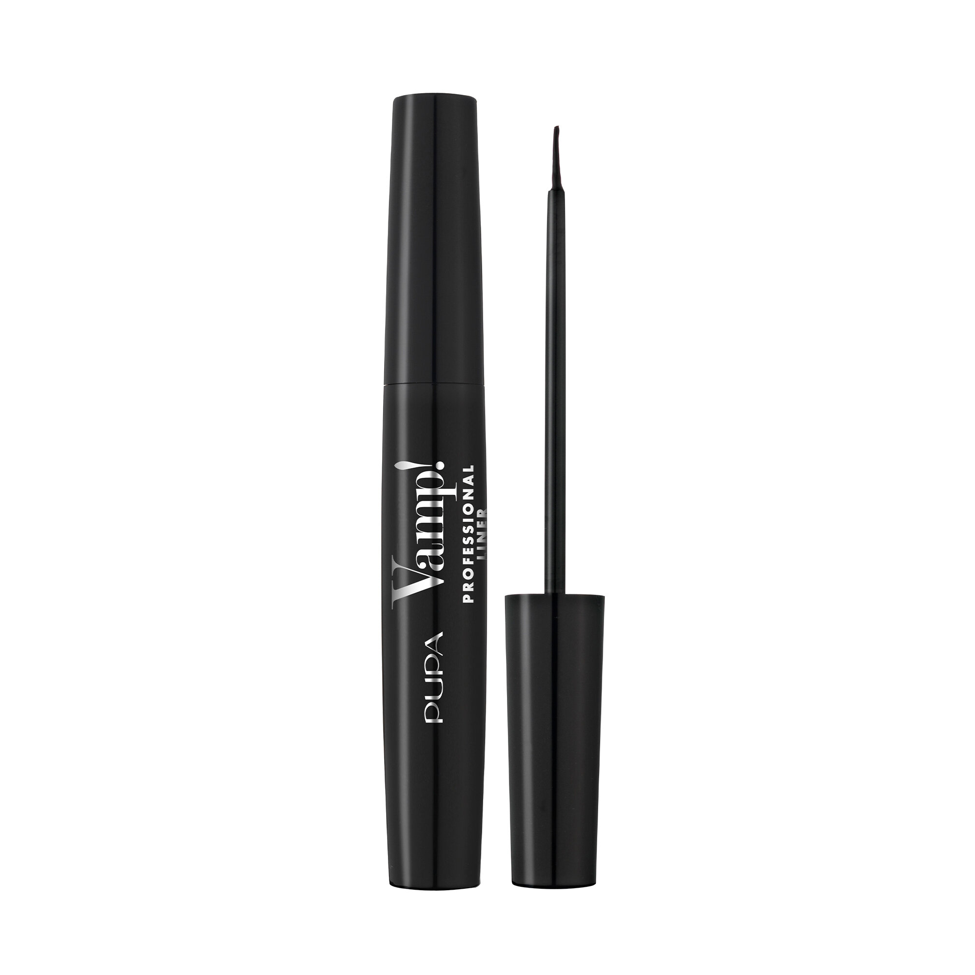 PUPA VAMP PROFESSIONAL Подводка для глазводостойкая с ультратонкой кистью Черный