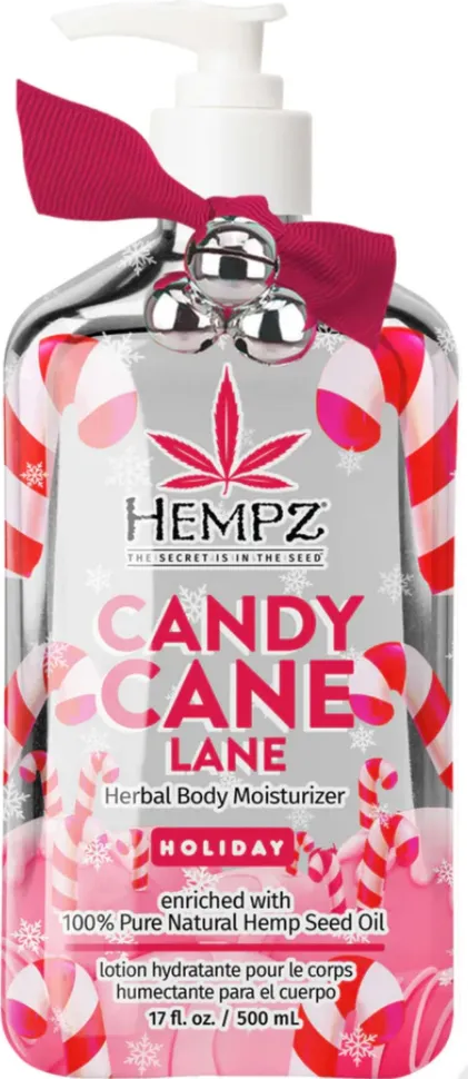 HEMPZ Лимитированное молочко для тела увлажняющее "Мятный леденец" Candy Cane Lane Herbal Body Moisturizer Milk 150ml