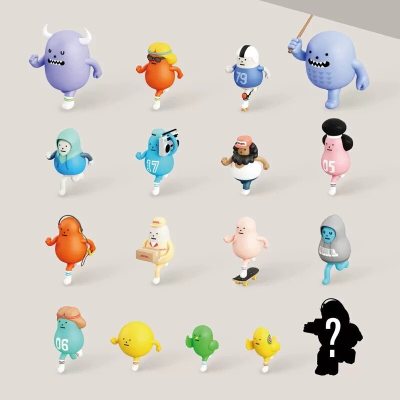 Официальная коллекционная фигурка Sticky Monster Lab SML в слепой коробке Случайная слепая коробка (серия Run Run)