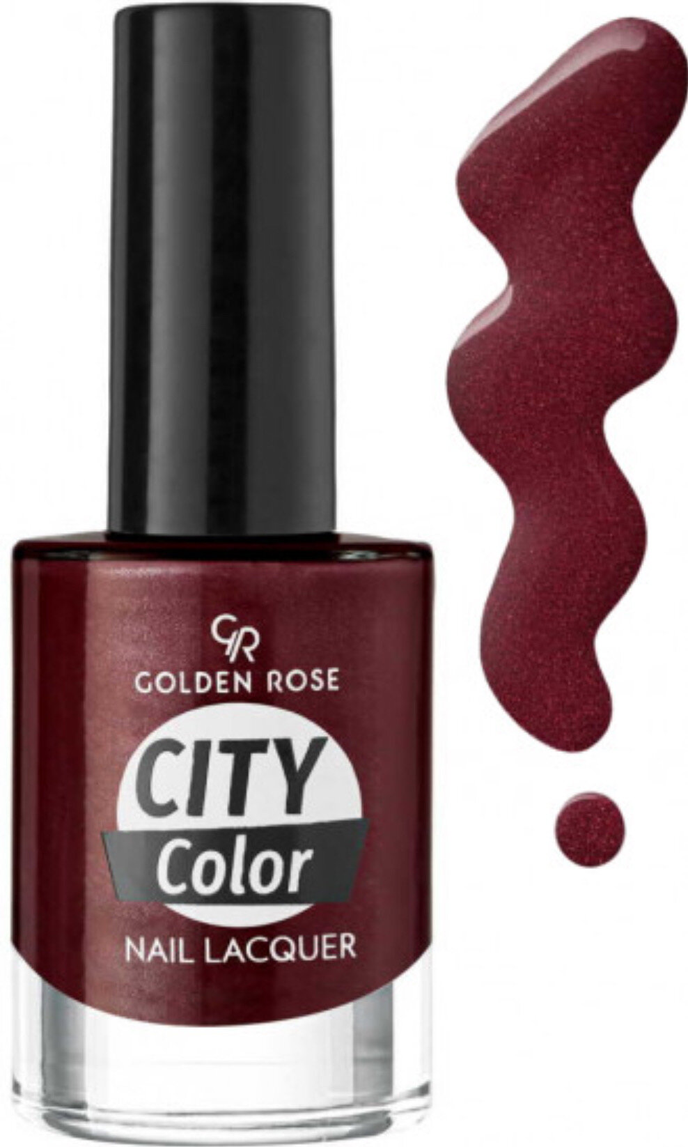 Лак для ногтей Golden Rose "City Color", 10мл, оттенок 57, с блестками