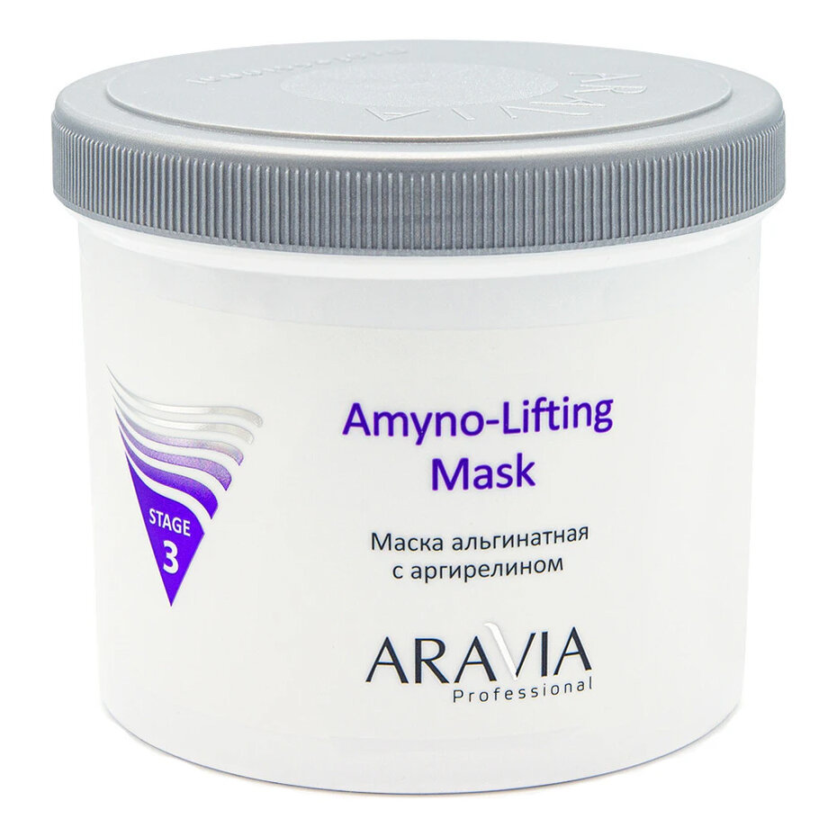 Aravia Маска для лица альгинатная с аргирелином Professional Amyno-Lifting Mask Stage 3 550мл