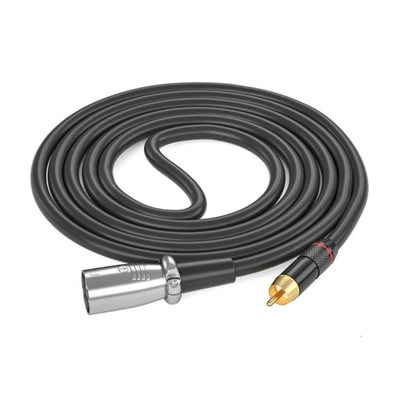 Аудиокабель 3Pin с золотыми контактами, BK XLR мужской - 8m