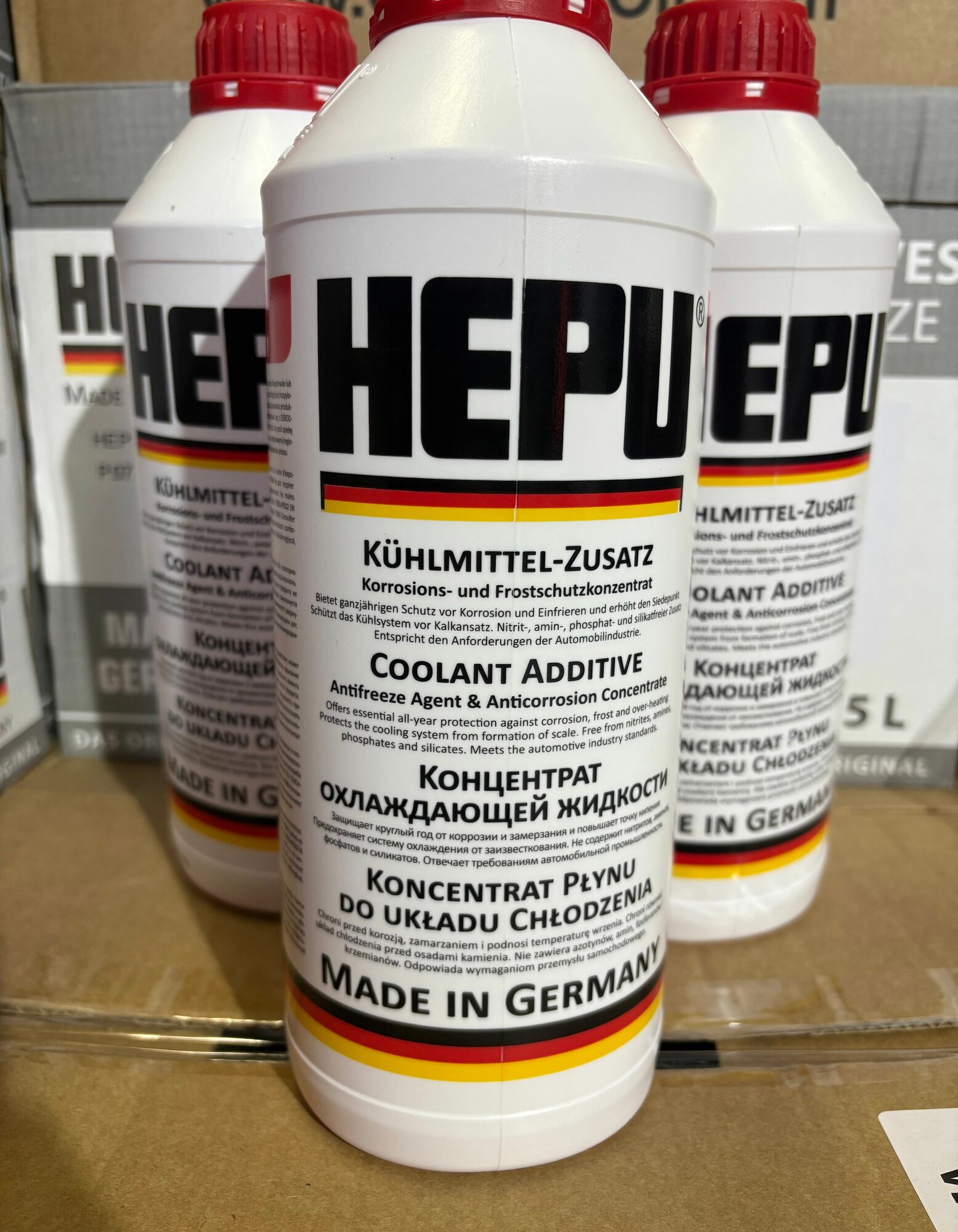 HEPU Антифриз Coolant G12 концентрат красный 1,5 л P999G12 для системы охлаждения для автомобиля охлаждающая жидкость