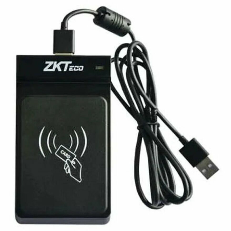 Считыватель ZKTeco Mifare, RFID, 13.56МГц, USB 5V DC/Max. 102mA CR20MW, 1978331