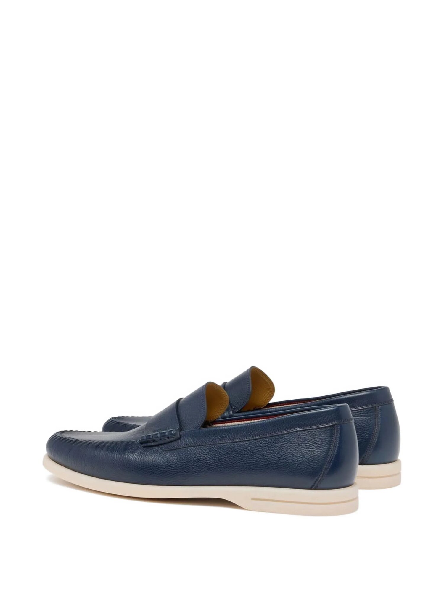 Лоферы Bally Grainy-leather loafers, размер 39, blue — фото 1